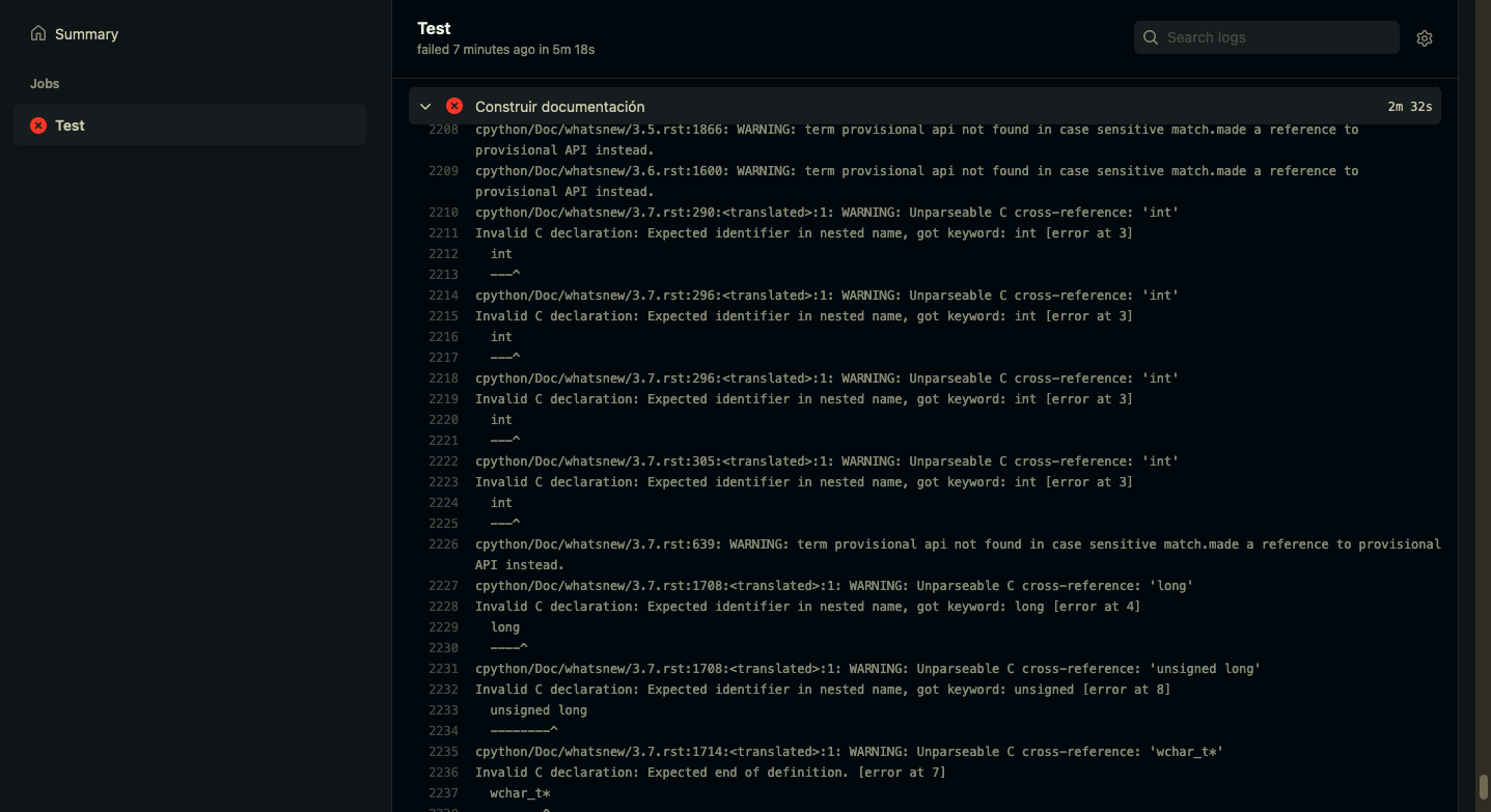 Ajustar detalles en 14 traducciones finalizadas · Issue #1372 · python/python-docs-es · GitHub