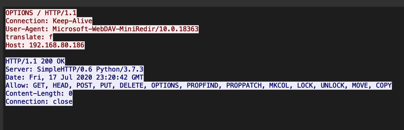 PROPFIND not working in NTLMRelayX (WebDAV) · Issue #906 · fortra/impacket · GitHub