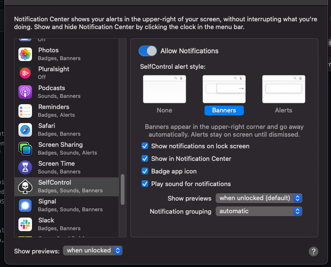 Countdown not appearing in dock · Issue #724 · SelfControlApp/selfcontrol · GitHub