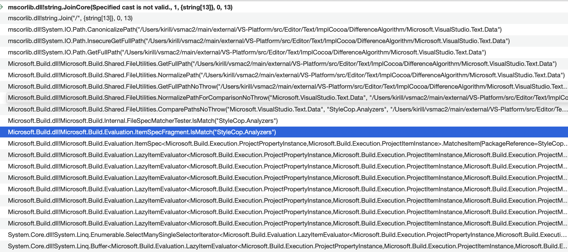 Mac (Mono) perf in Expander (file system and matching) · Issue #5925 · dotnet/msbuild · GitHub