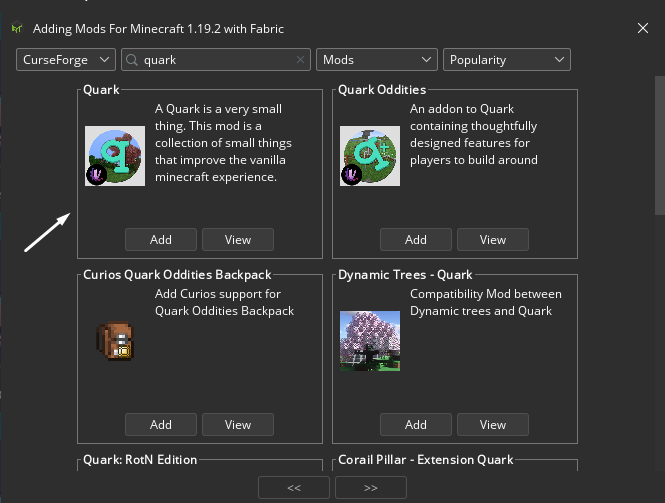 Show mods for the current major Minecraft version doesn't work on ...
