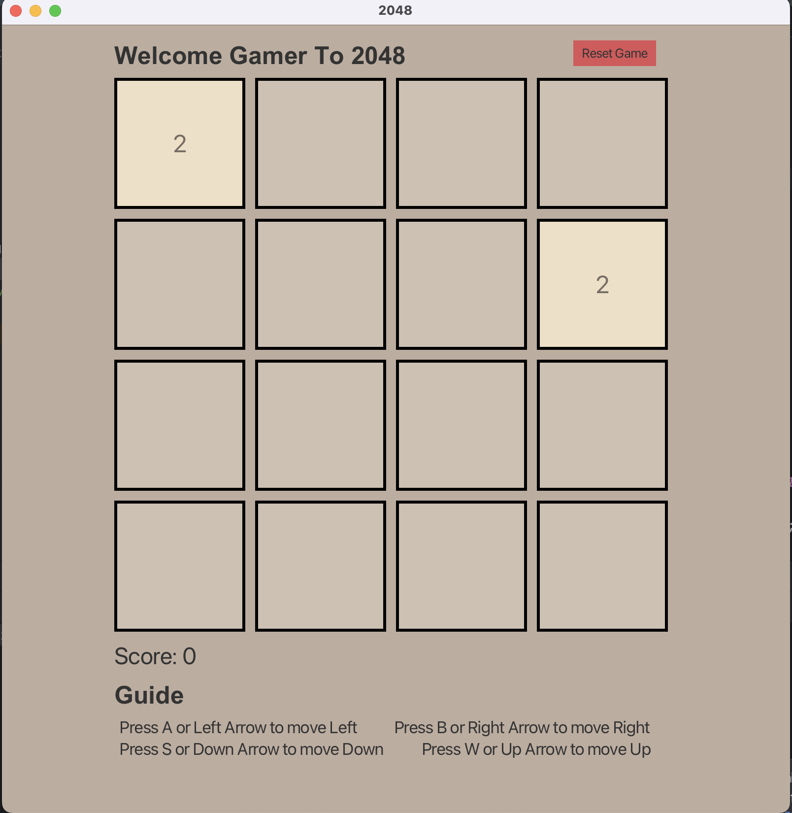 GitHub - MuhammadBilalEllahi/2048-Game-GUI