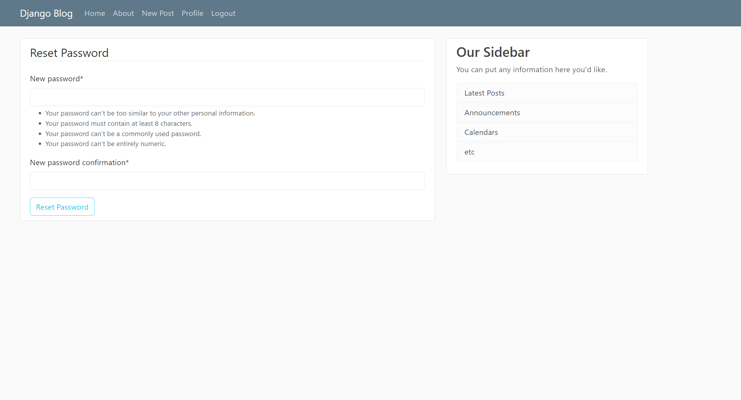 Github Frontenddev James Django Blog App Django Blog Application That Uses Custom Bootstrap