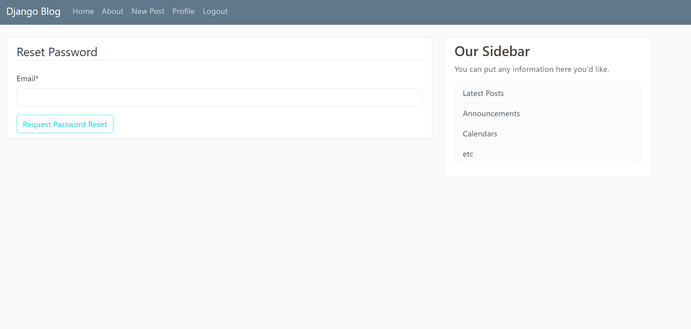 Github Frontenddev James Django Blog App Django Blog Application That Uses Custom Bootstrap
