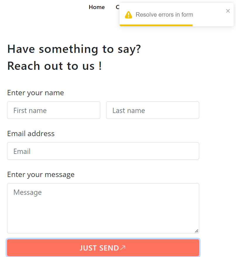 Accessibility : Highlighting errors in contact form · Issue #329 ...