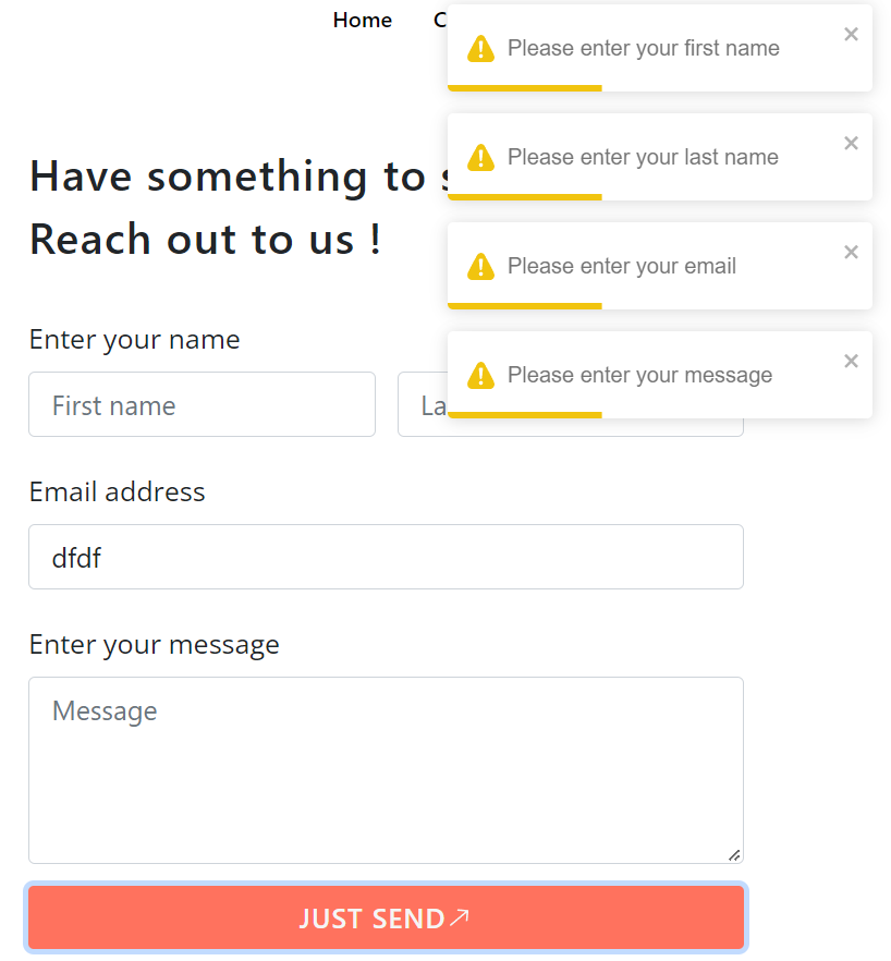 Accessibility : Highlighting errors in contact form · Issue #329 ...