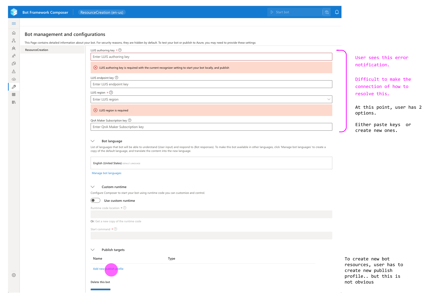 Publishing & provisioning Luis from bot template · Issue #5385 · microsoft/BotFramework-Composer ...
