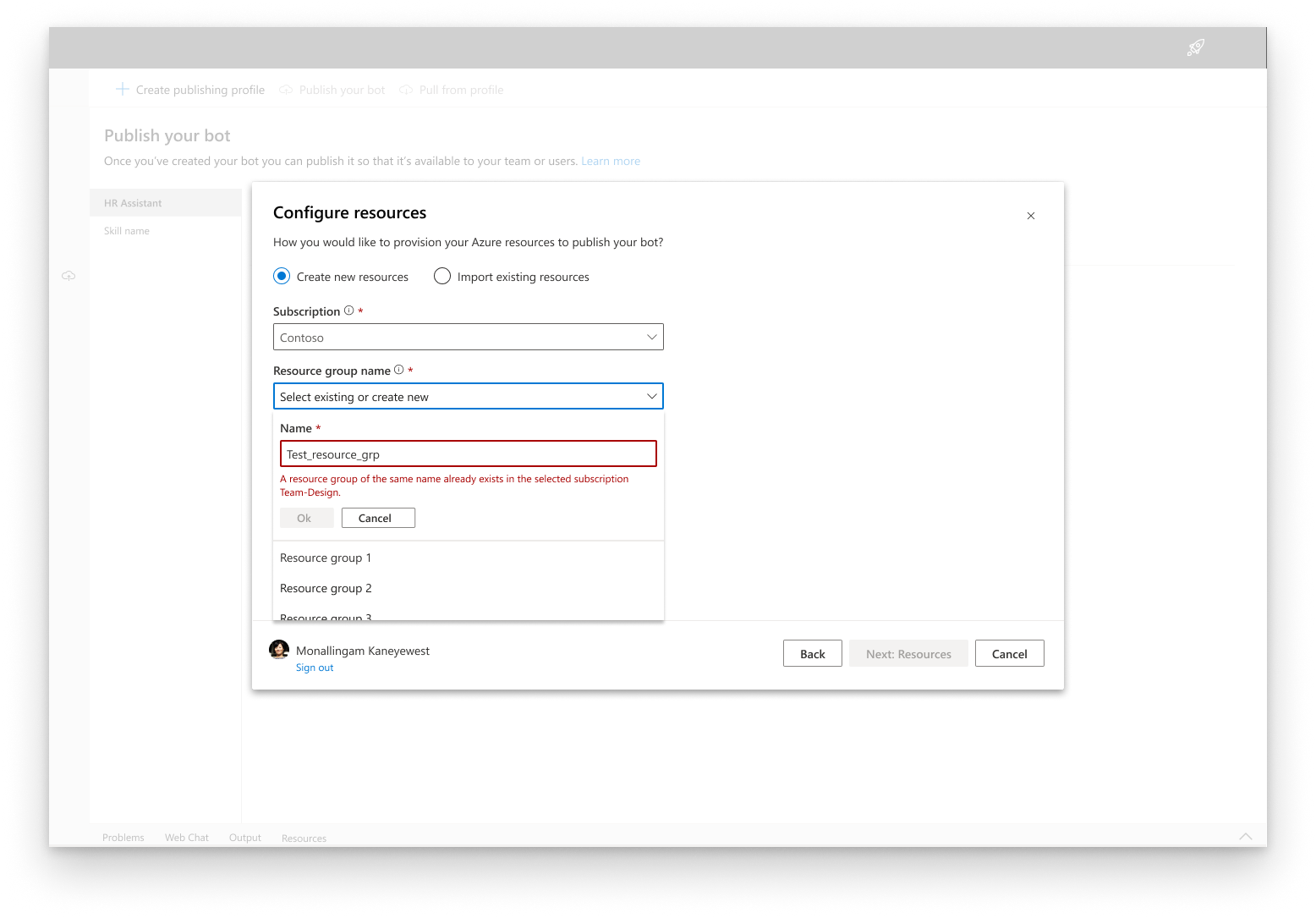Error validations in provisioning & publishing · Issue #6477 · microsoft/BotFramework-Composer ...