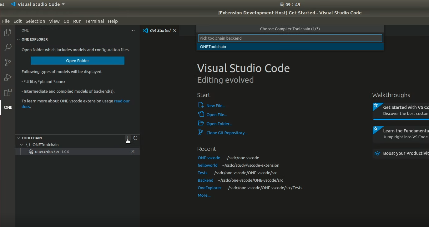 [OneToolchain] Introduce OneToolchain · Issue #1271 · Samsung/ONE-vscode · GitHub
