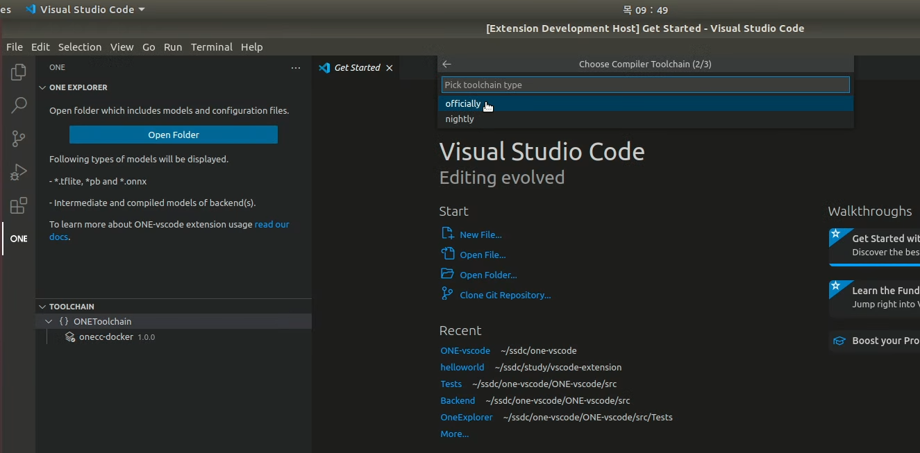 [OneToolchain] Introduce OneToolchain · Issue #1271 · Samsung/ONE-vscode · GitHub
