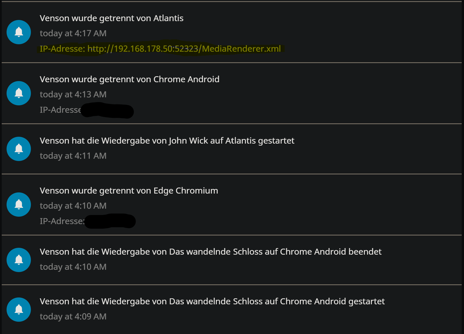 [Issue]: Reverse Proxy Lookup for DLNA playback is not correctly resolved in Activity view ...