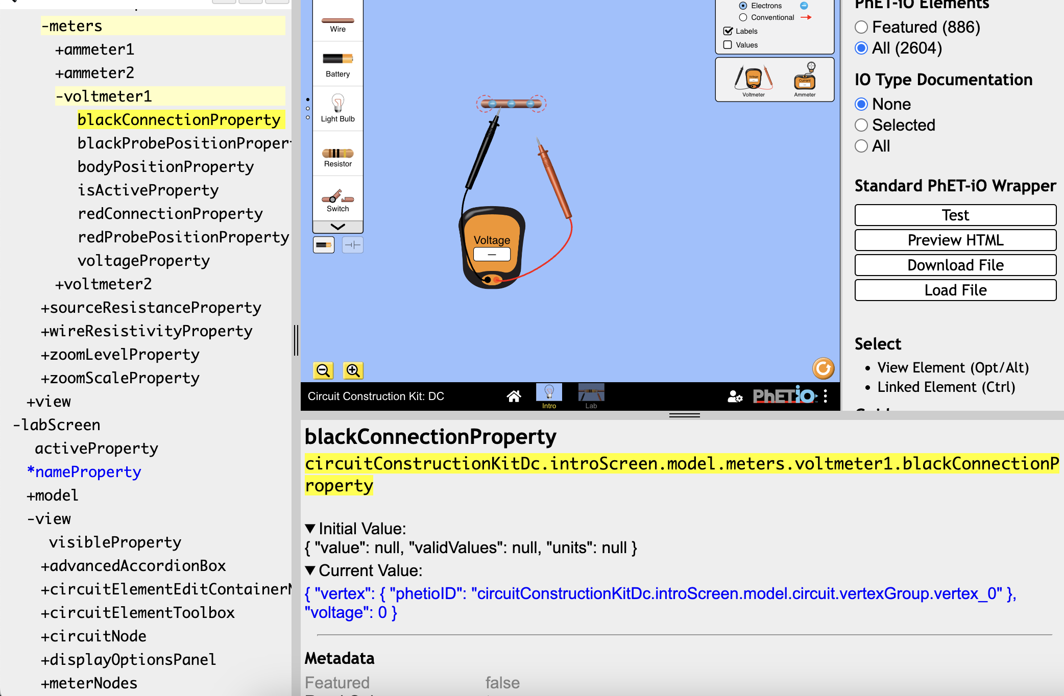 Voltmeter/Ammeter connections should be instrumented as axon Properties · Issue #934 · phetsims ...