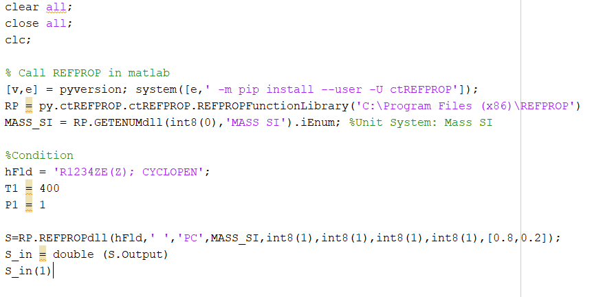 Error to calculate mixtures · Issue #312 · usnistgov/REFPROP-wrappers · GitHub