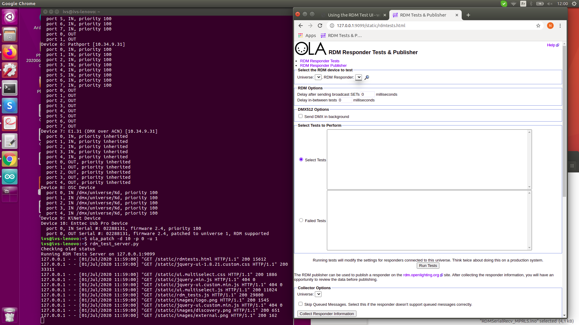 connect(127.0.0.1:9010): Connection refused · Issue #1649 · OpenLightingProject/ola · GitHub