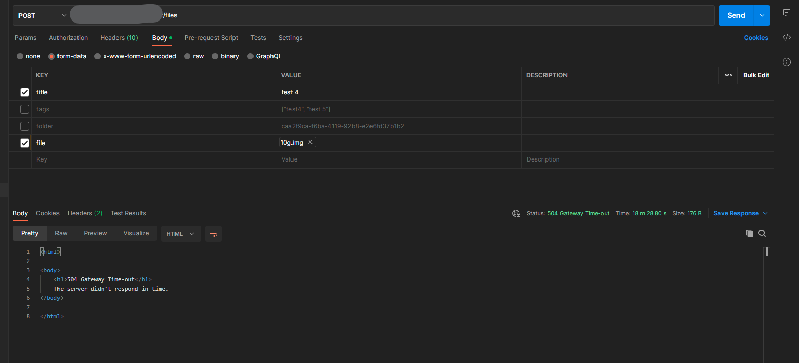 Huge files upload fails during/after completion · Issue #15769 · directus/directus · GitHub