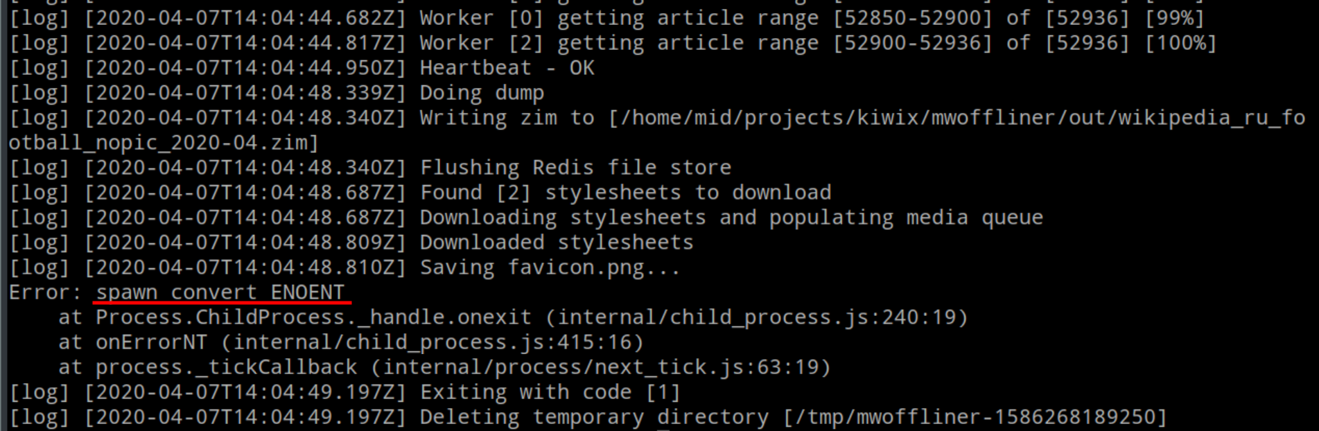Saving favicon fails without imagemagick installed · Issue #1069 · openzim/mwoffliner · GitHub