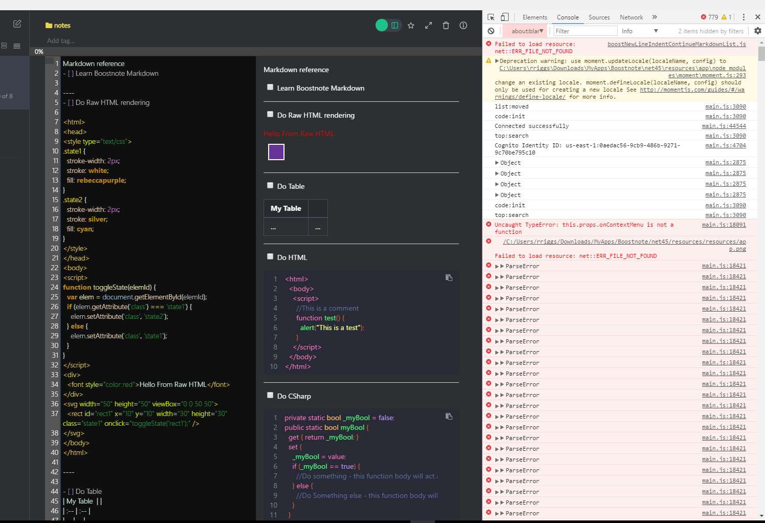 Script and iframe capabilties · Issue #1622 · BoostIO/BoostNote-Legacy · GitHub