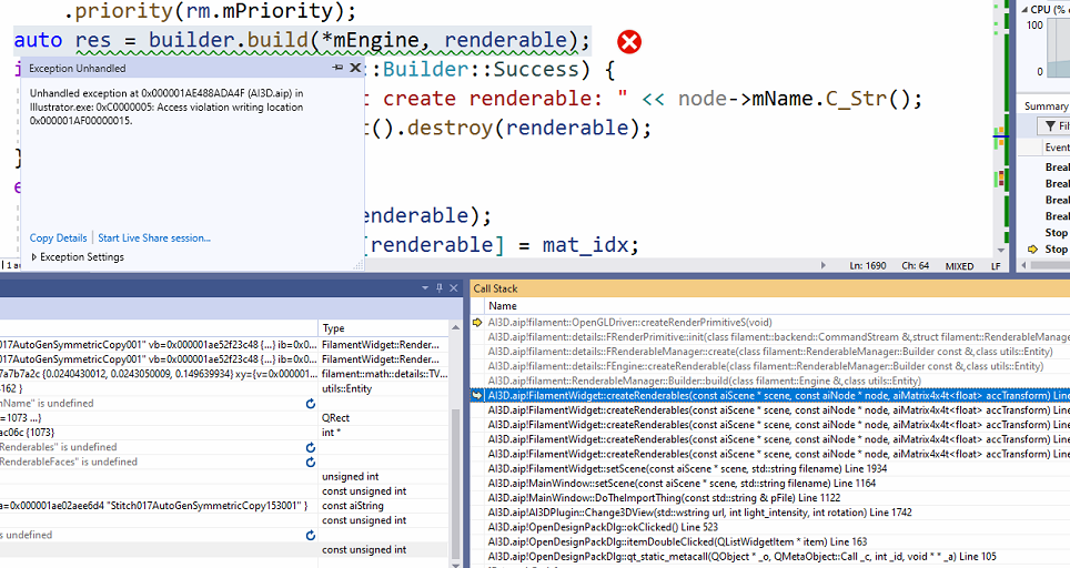 Crash when rendering over half-a-million vertices with many instances ...