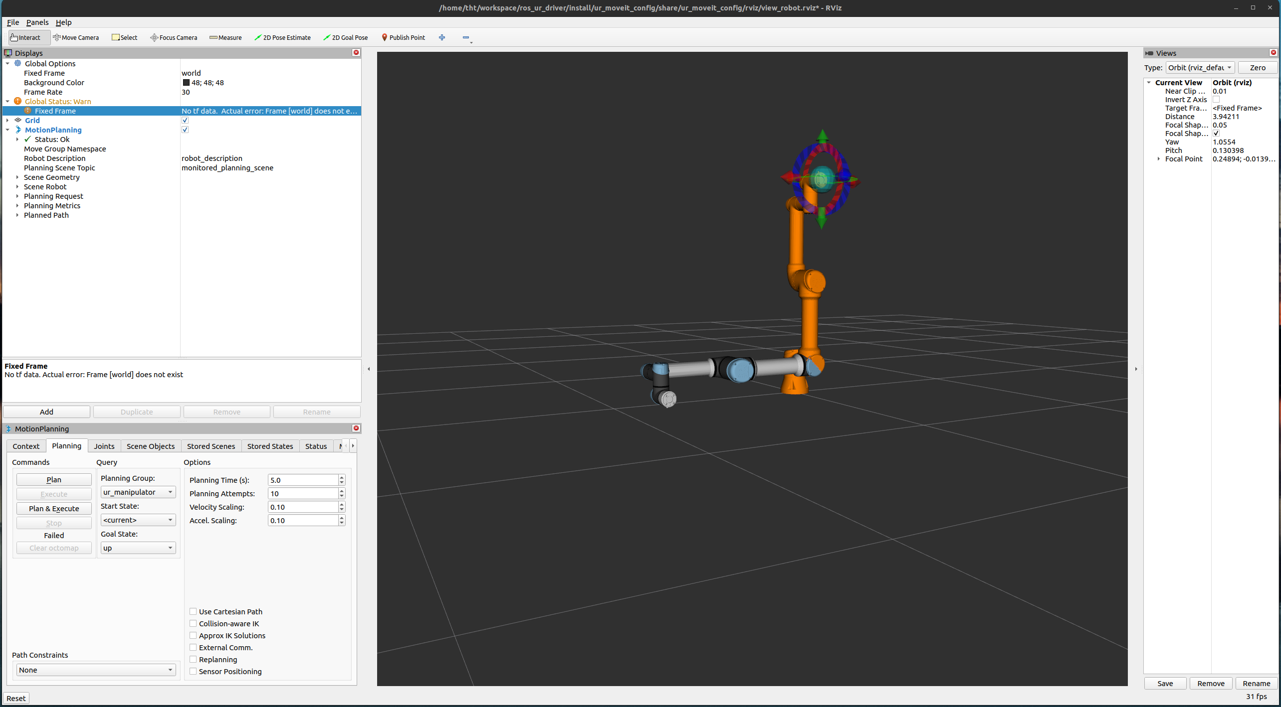 Humble Not Able To Execute Trajectories With Urmoveitlaunchpy · Issue 465 