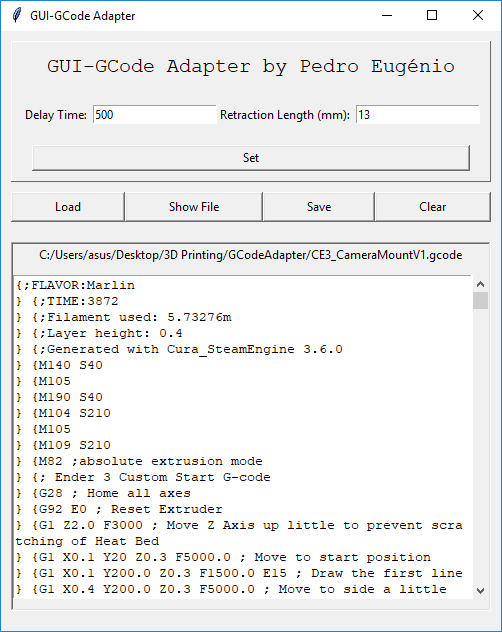GitHub - PedroEugenio/GCodeAdapter