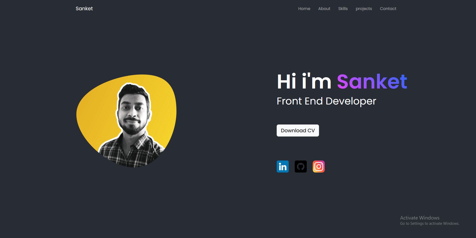 GitHub - Sanket137/dev_portfolio