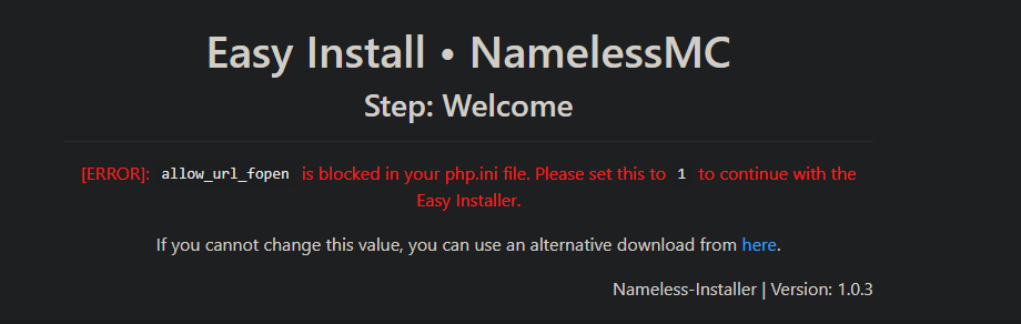 Not loading · Issue #2539 · NamelessMC/Nameless · GitHub