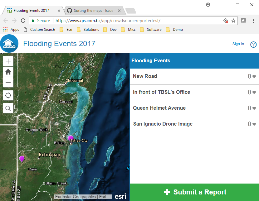 Sorting the maps · Issue #321 · Esri/crowdsource-reporter · GitHub