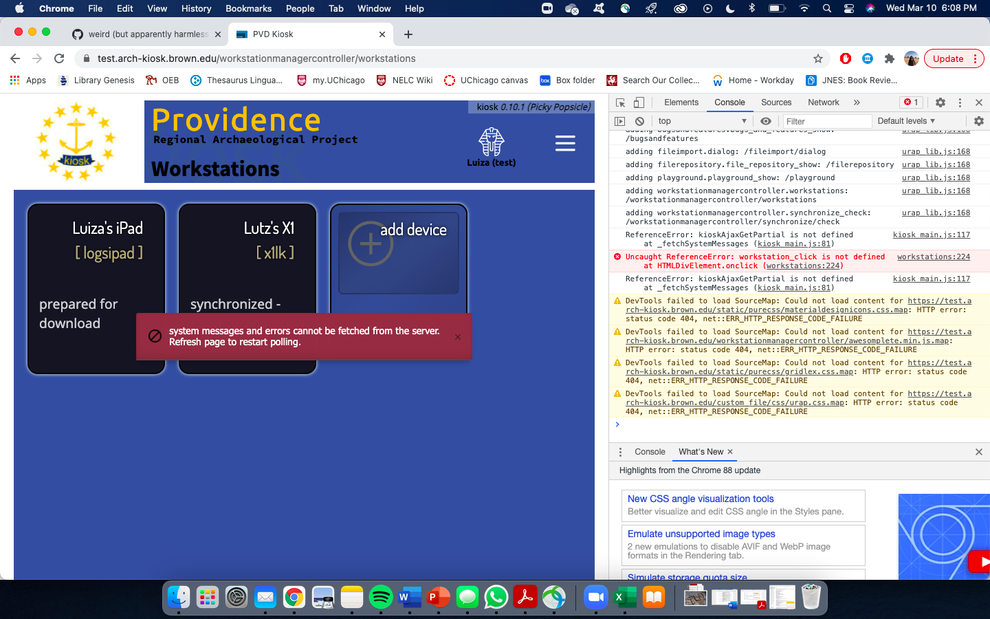 weird kiosk message #2 · Issue #980 · arch-kiosk/arch-kiosk-office · GitHub