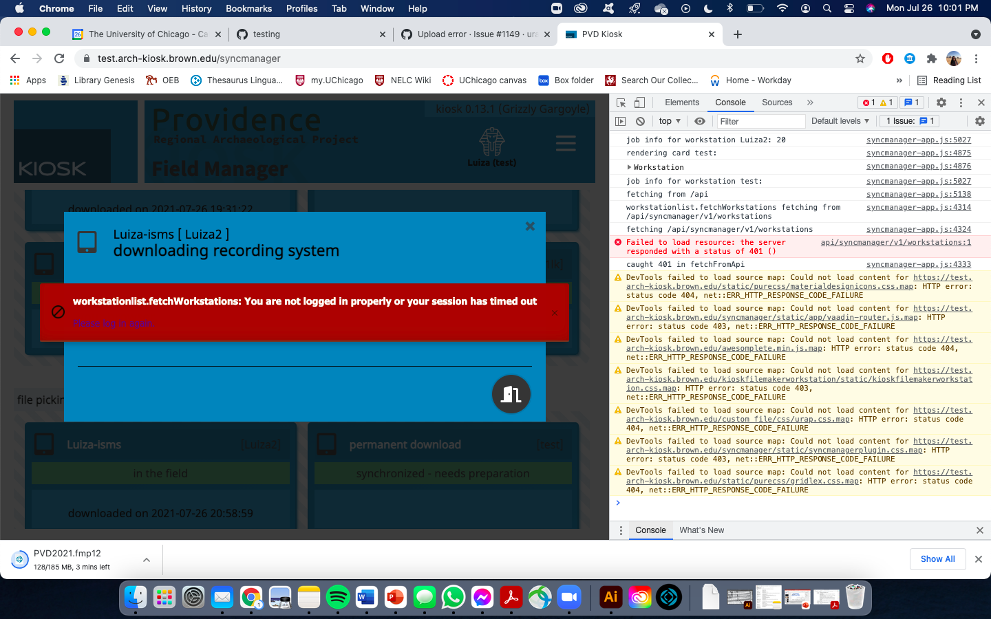 weird kiosk message #2 · Issue #980 · arch-kiosk/arch-kiosk-office · GitHub