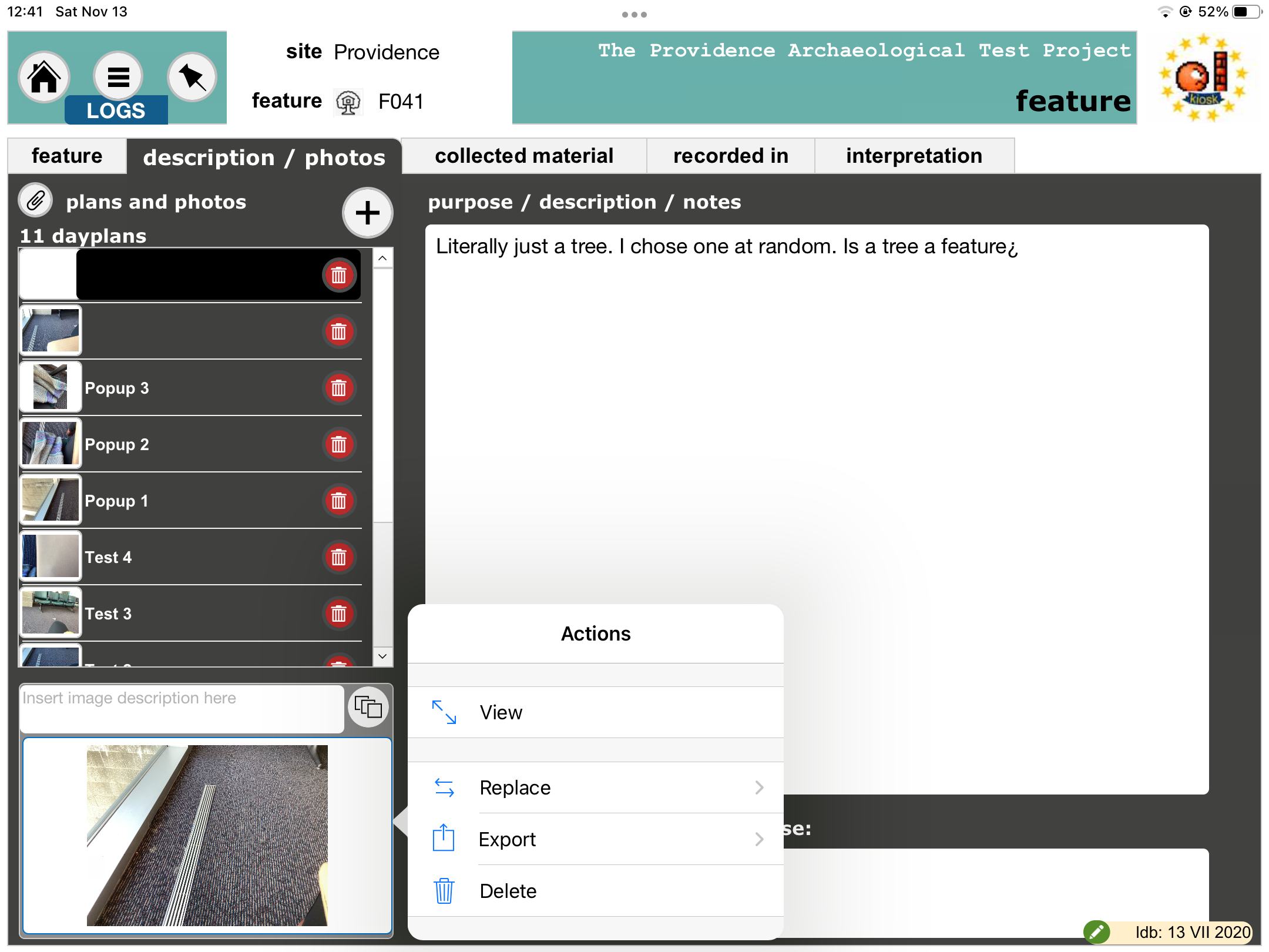 feature recording: filemaker shows blank panel over UI after inserting ...