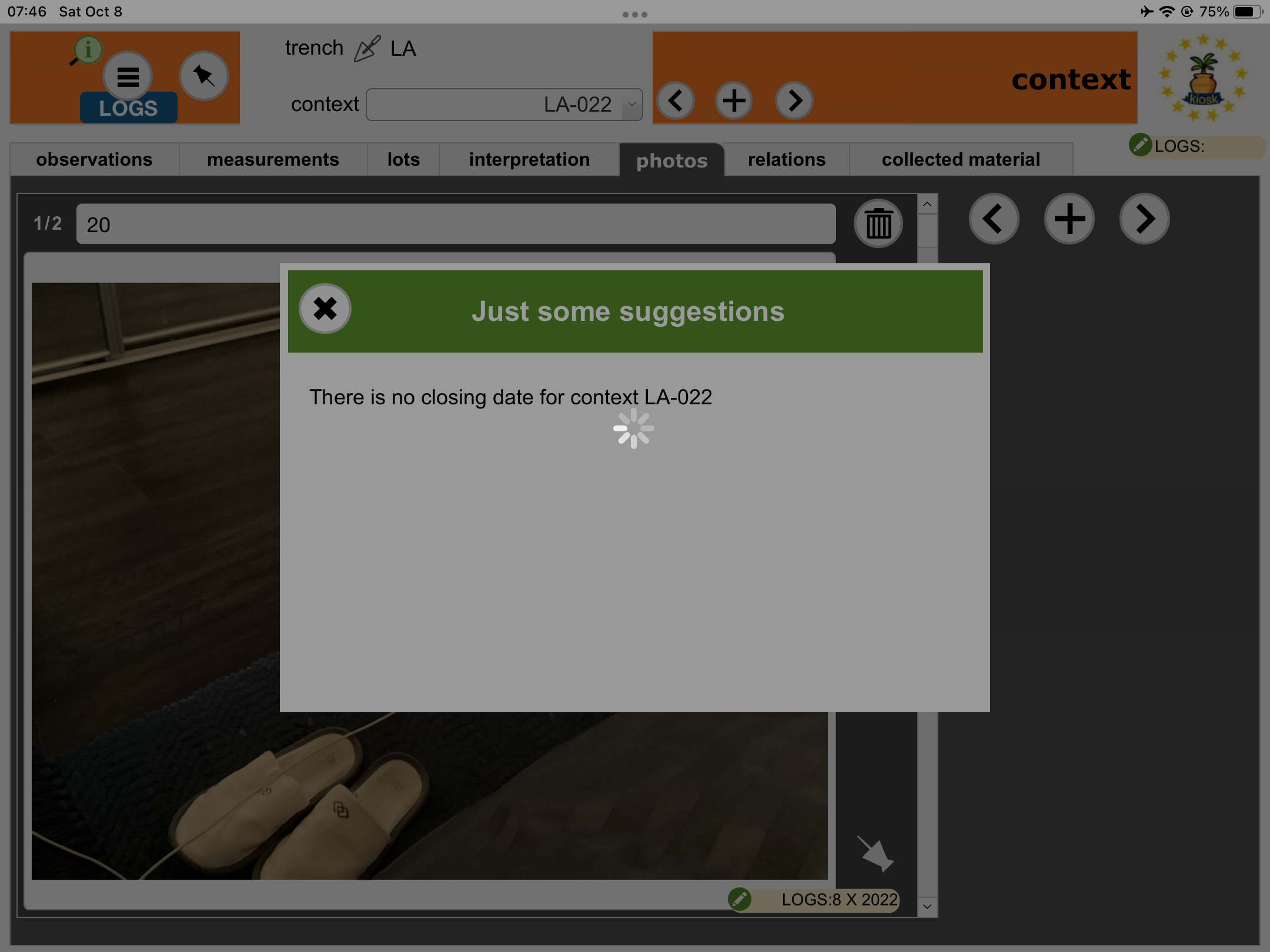 back arrow disappears in locus form and screen freezes · Issue #1807 · arch-kiosk/arch-kiosk ...