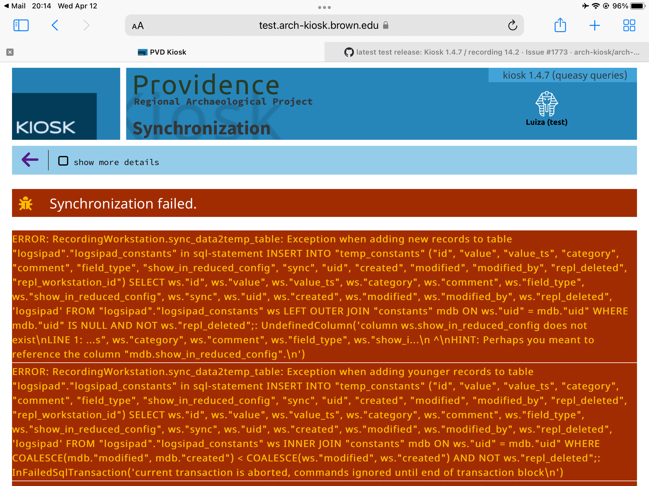 synchronization failed · Issue #2031 · arch-kiosk/arch-kiosk-office · GitHub