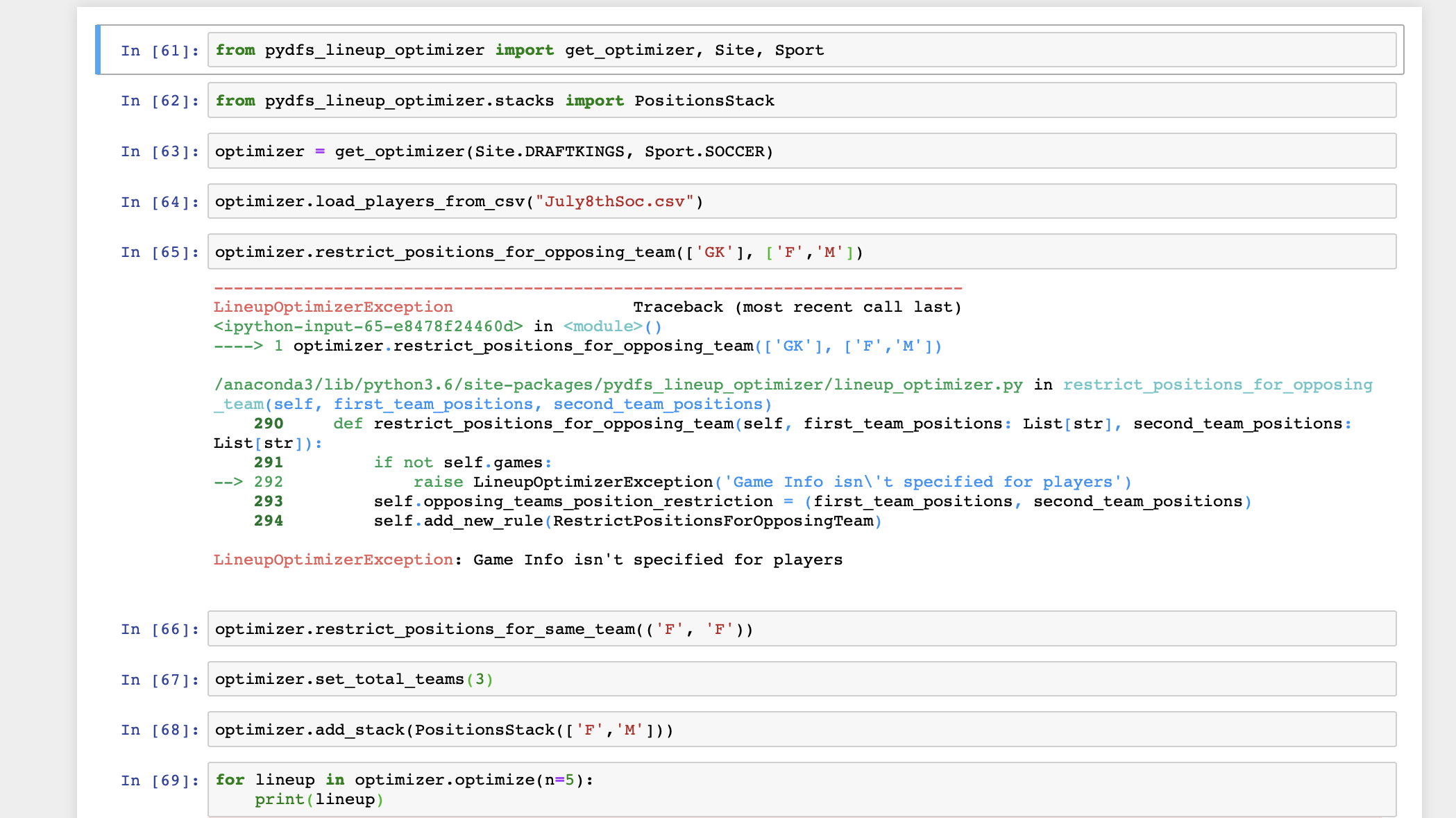Soccer - Restricting Opponents Positions Error · Issue #165 · DimaKudosh/pydfs-lineup-optimizer ...