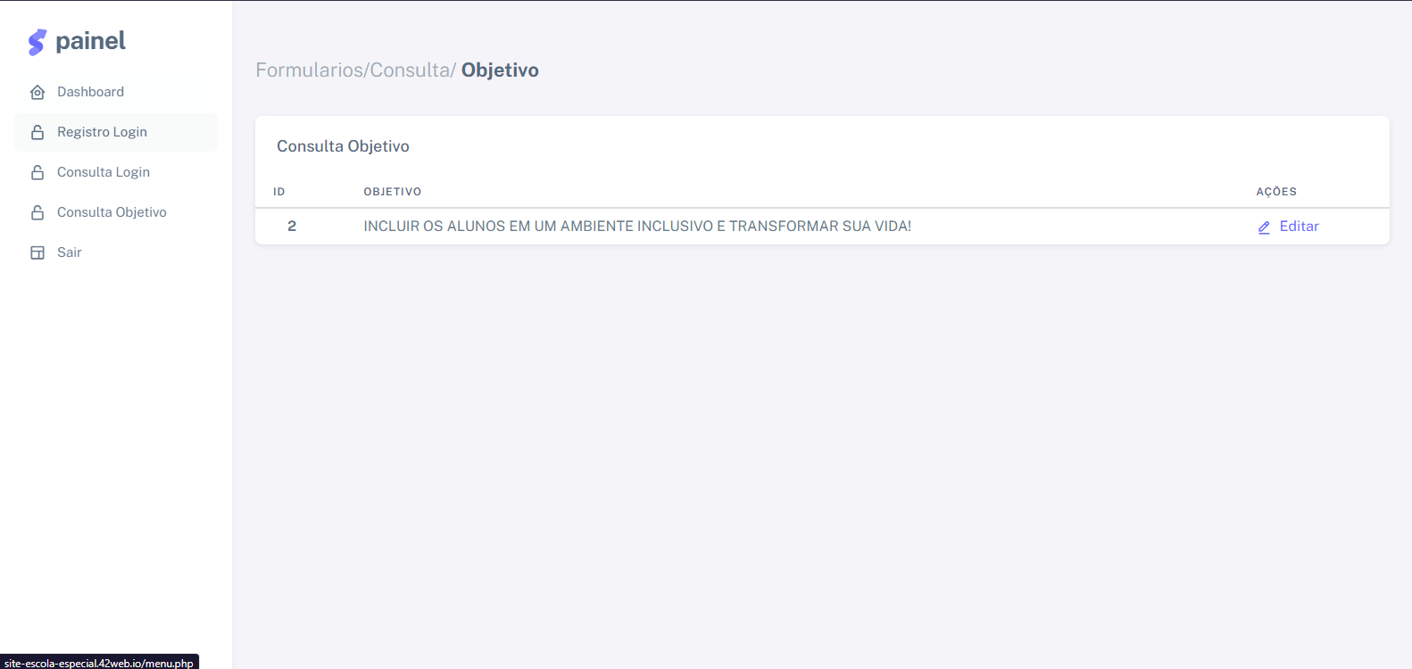 GitHub - lucaoyz/Site-Escola-Especial: Site institucional dinâmico com painel administrativo ...
