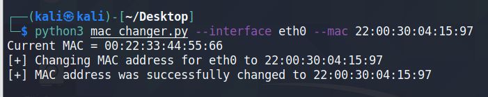 GitHub - pulkitkhandelwal29/MAC-Address-Changer: MAC Address Changer