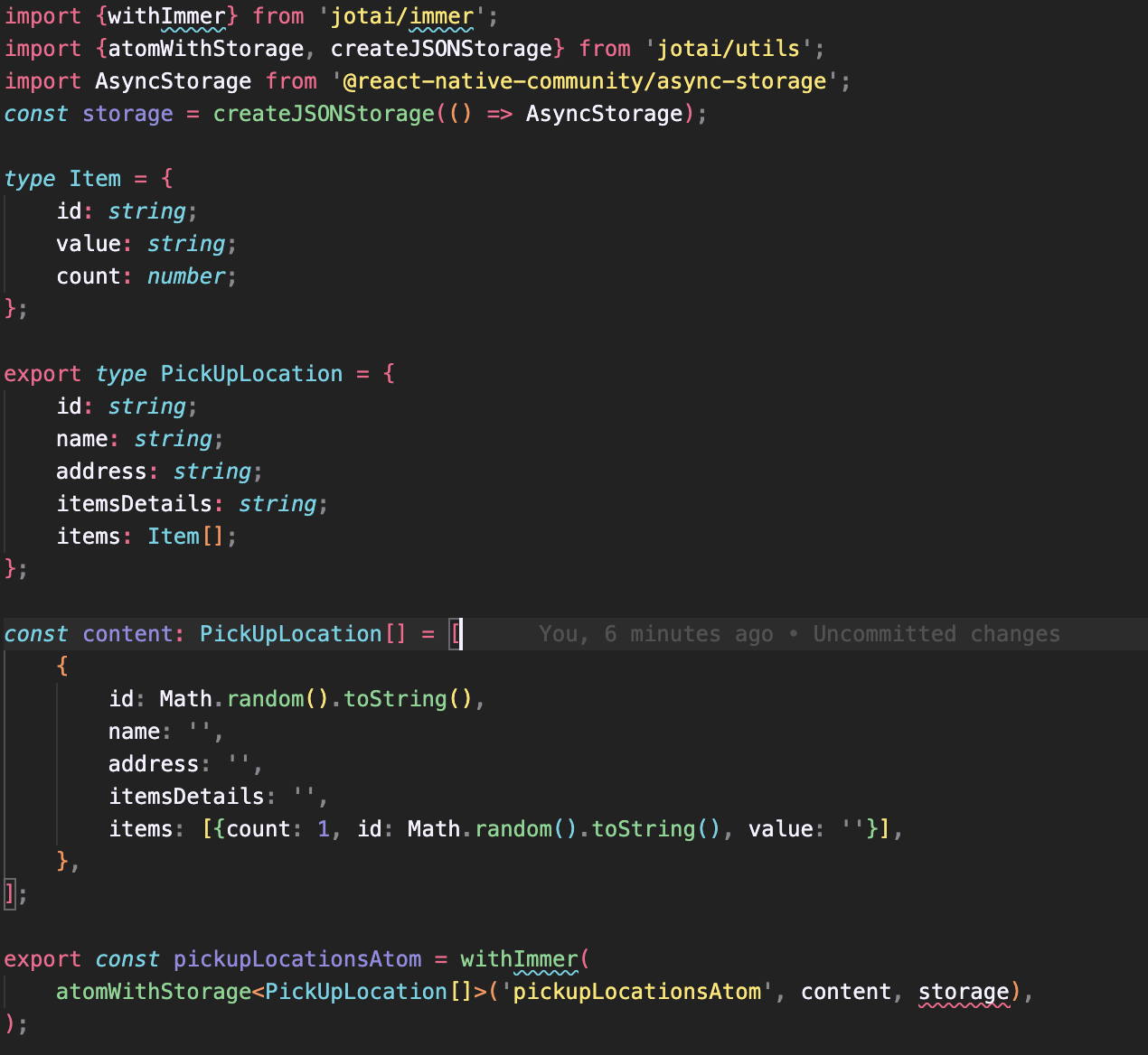 Wrong Type When Using Withimmer And Atomwithstorage · Issue 1457 · Pmndrsjotai · Github