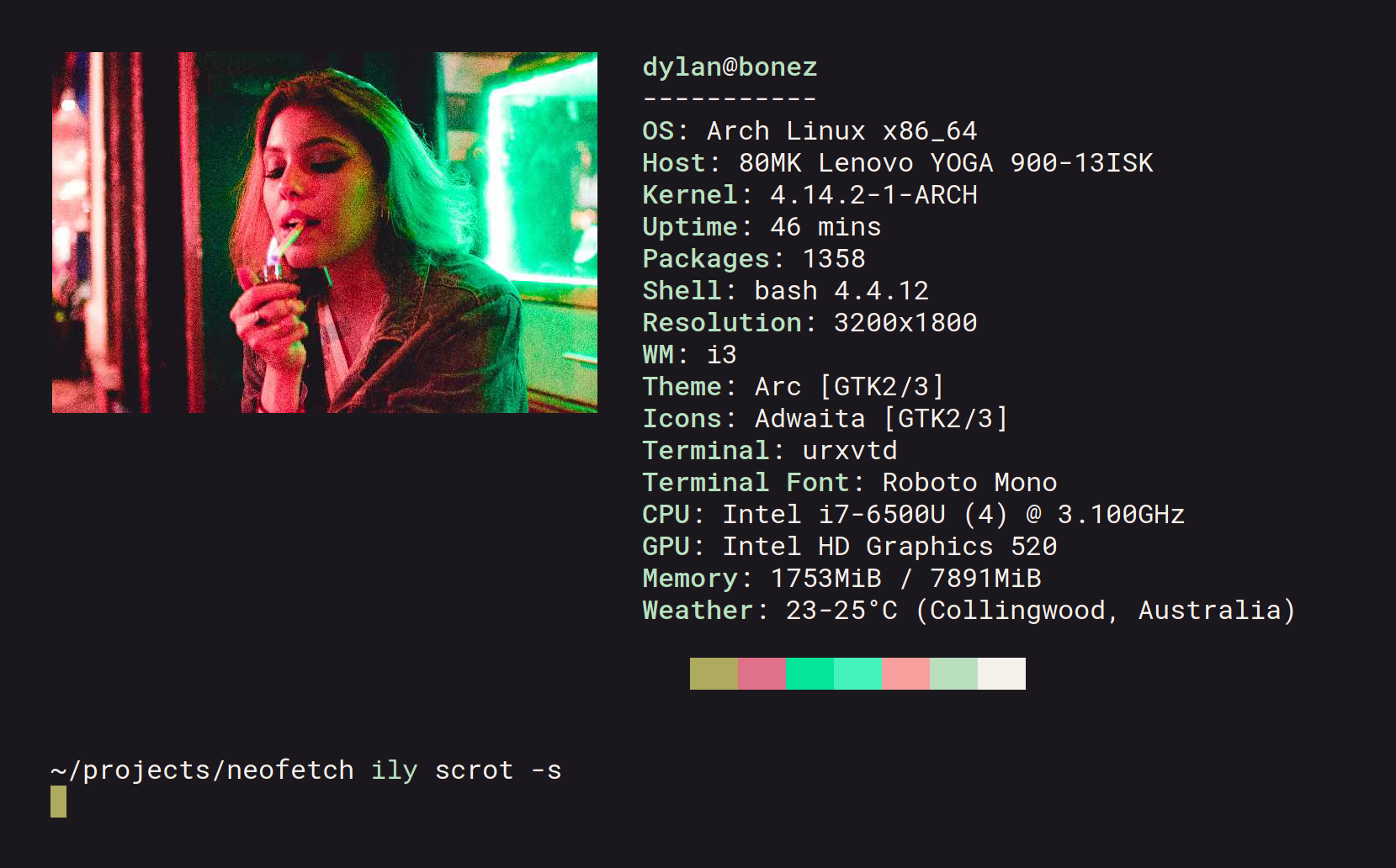 Add current weather display · Issue #862 · dylanaraps/neofetch · GitHub