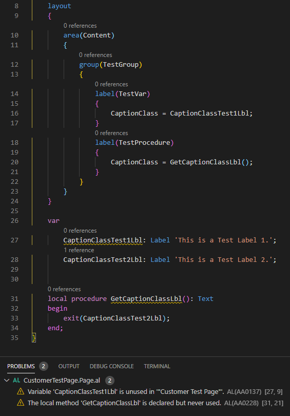 AA0137 and AA0228 not working correctly when a variable or a procedure ...