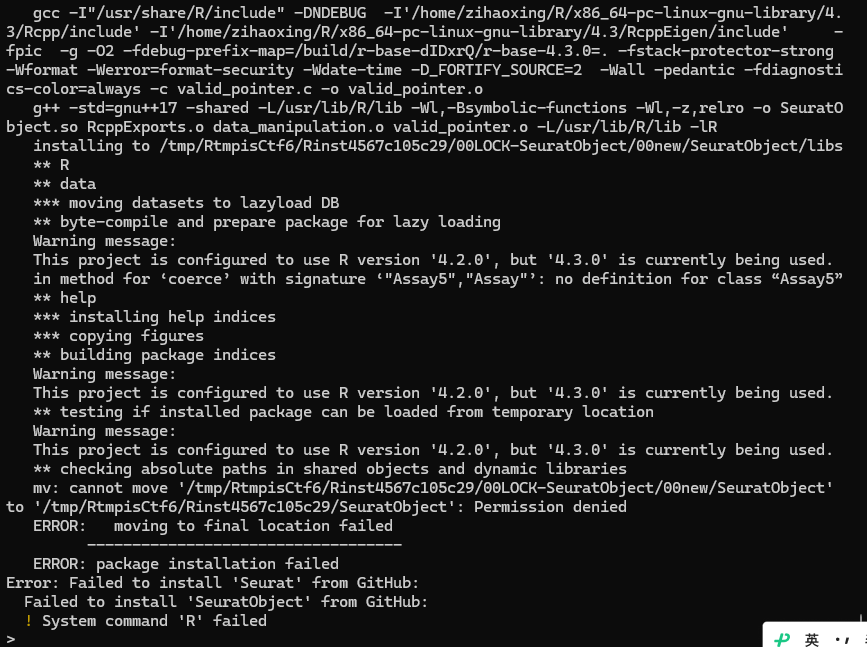 can not install Seurat5 · Issue #7390 · satijalab/seurat · GitHub