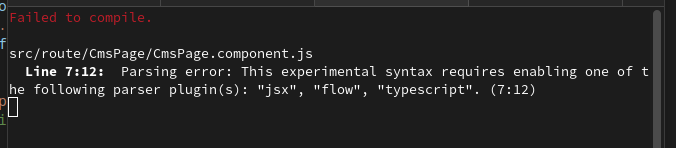 Argument for '--jsx' option must be: 'preserve', 'react-native', 'react'. · Issue #5282 ...