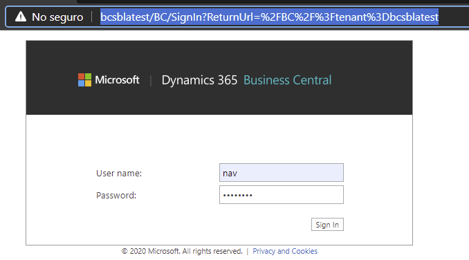 Error login web client in new sandbox container: "You cannot sign in due to a technical issue ...