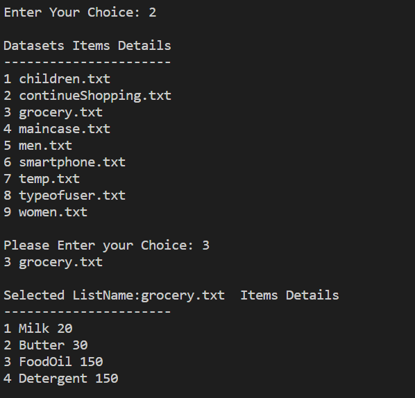 GitHub - bhuvisanathra/Mall-Console-Application