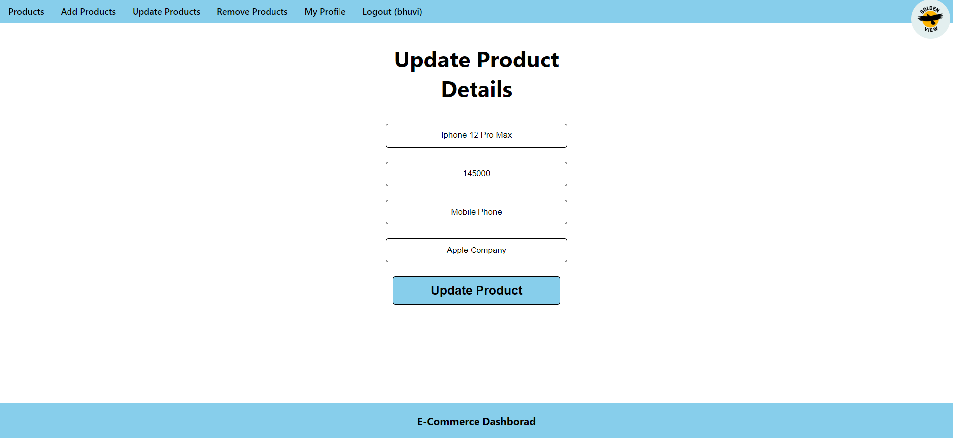 Github Bhuvisanathra Ecommerce Dashboard