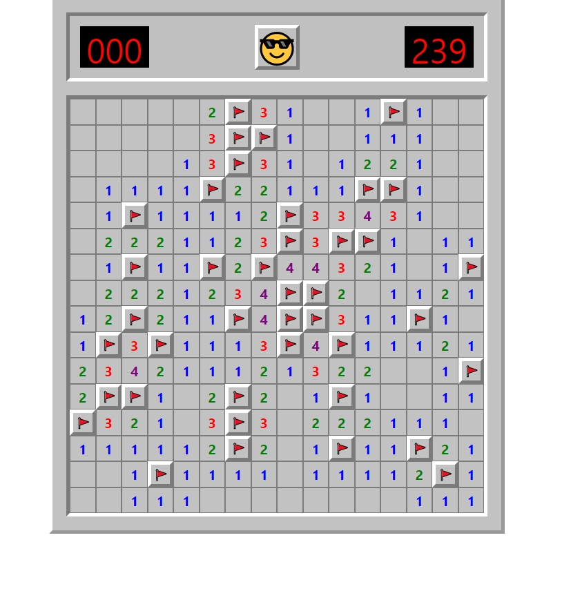 игра не заканчивается · Issue #1 · Helena-Bali/Minesweeper · GitHub