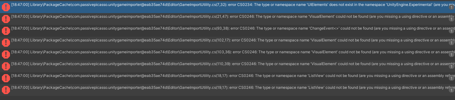Package does not work in Unity 2020. · Issue #1 · PassivePicasso/GameImporter · GitHub