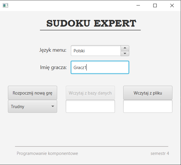GitHub - KiszczixIsCoding/ProjectSudoku: Lodz University of Technology, 4 semester, Component ...