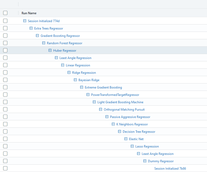 [bug] Nested Runs Stacked Indefinetely Databricks · Issue 3142 · Pycaret Pycaret · Github