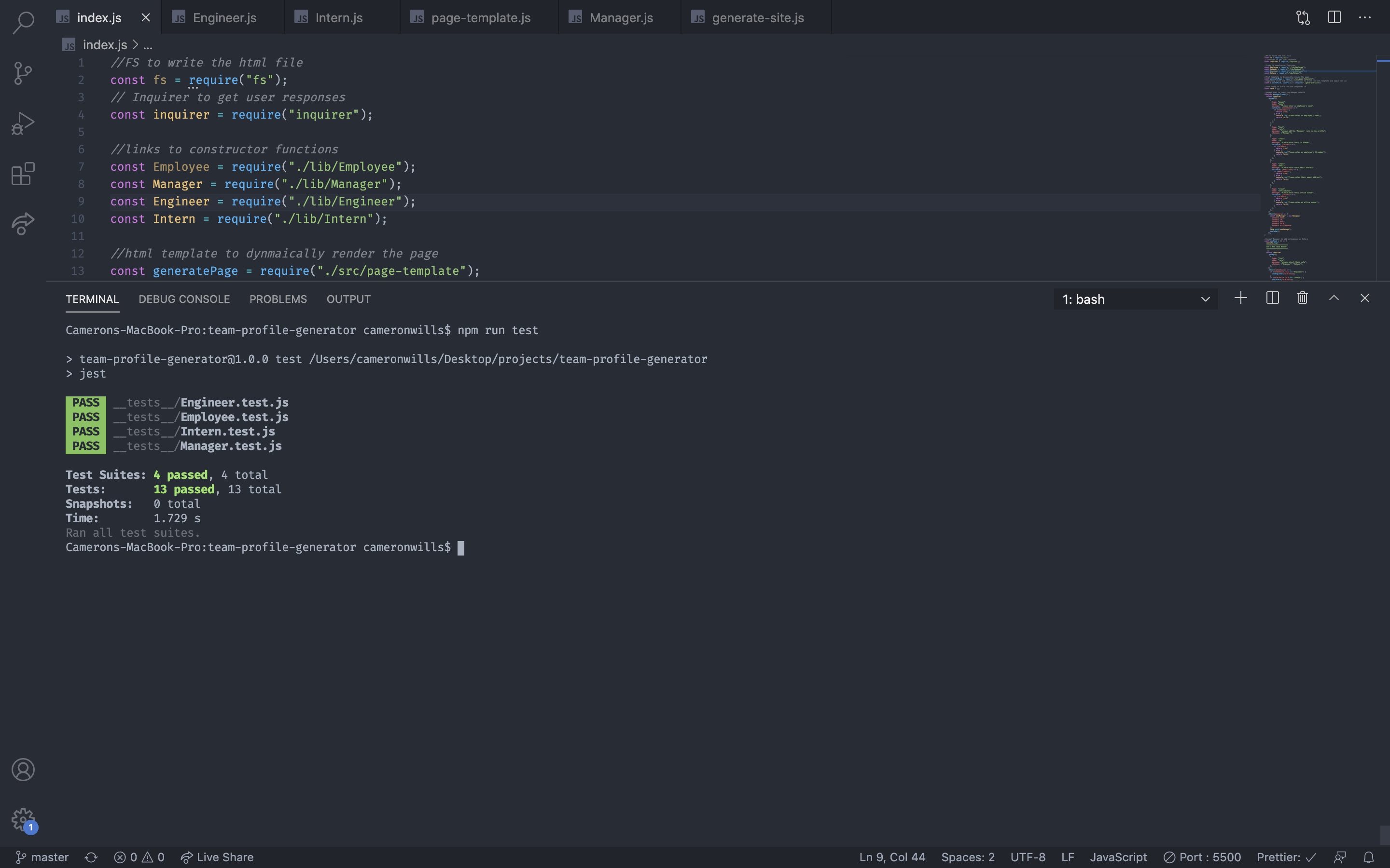 GitHub - CamWills89/team-profile-generator