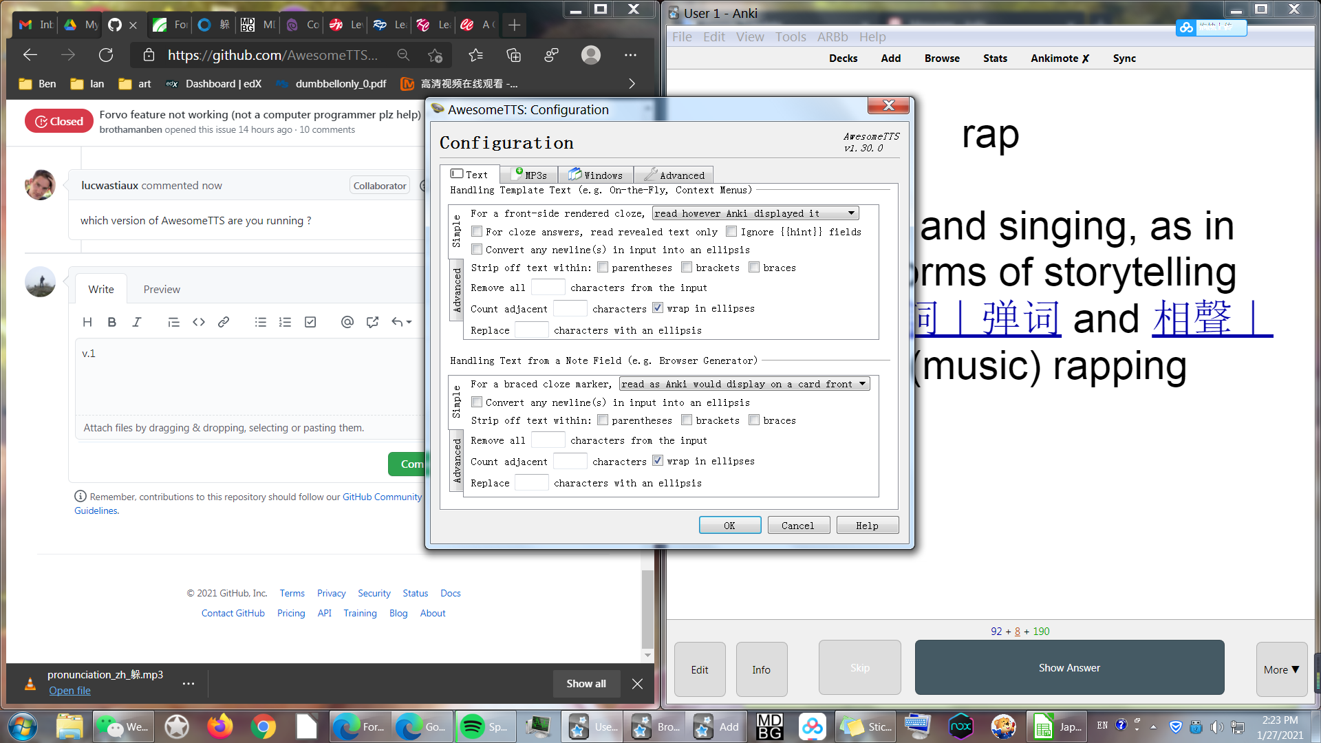 Forvo feature not working (not a computer programmer plz help) · Issue #170 · AwesomeTTS ...
