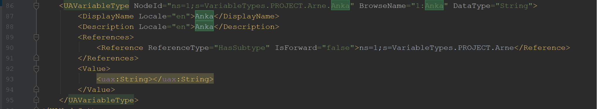 Problem Reading Xml Definition With Specialization Of Variable Types · Issue 543 · Node Opcua